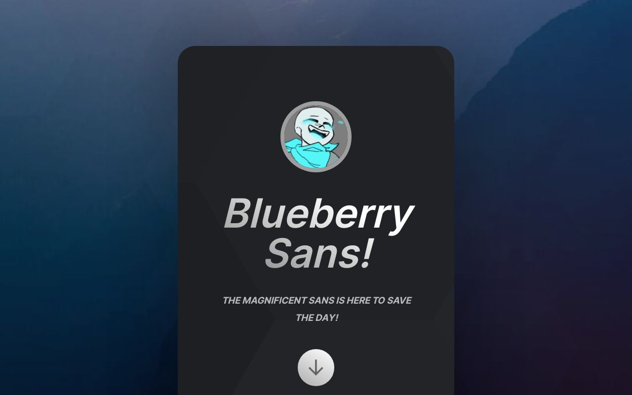 BLUE SANS